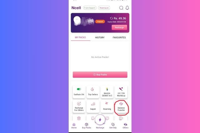 How to do Transfer Balance in Ncell? Learn it here