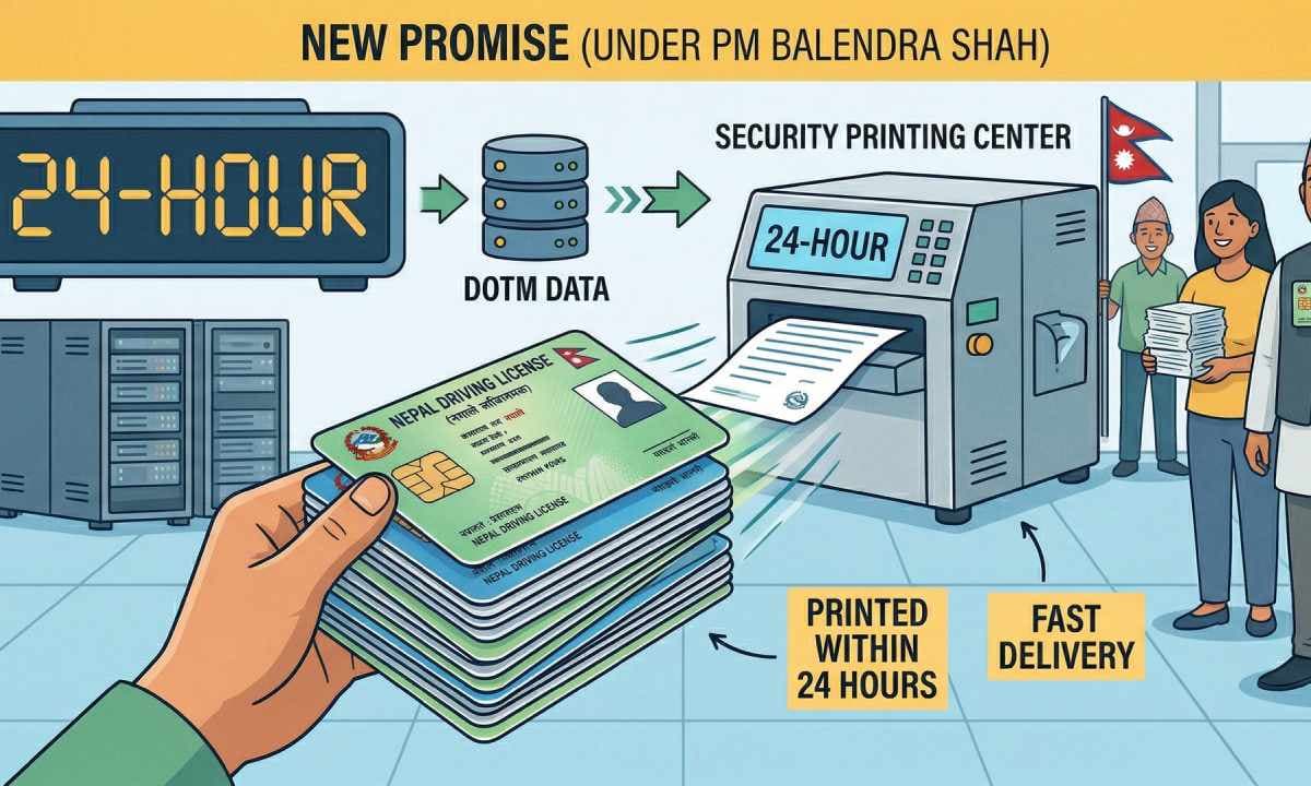 Government Plans 24 hour License Delivery in Nepal